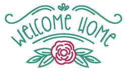 Welcome Home Embroidery Design | EmbroideryDesigns.com