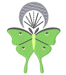 Lunar Moth Embroidery Design | EmbroideryDesigns.com