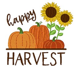 Happy Harvest Embroidery Design | EmbroideryDesigns.com