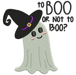 To Boo Or Not Boo Embroidery Design | EmbroideryDesigns.com