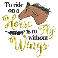To Ride A Horse Embroidery Design | EmbroideryDesigns.com