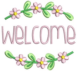 Welcome Embroidery Design | EmbroideryDesigns.com