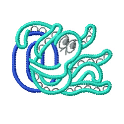 Kids Letter O Embroidery Design | EmbroideryDesigns.com