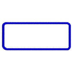 Rounded Rectangle Embroidery Design | EmbroideryDesigns.com