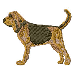Bloodhound Embroidery Design | EmbroideryDesigns.com