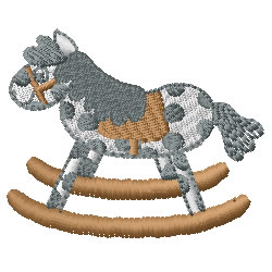 Rocking Horse Embroidery Design | EmbroideryDesigns.com
