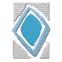Diamond Shape Embroidery Design | EmbroideryDesigns.com