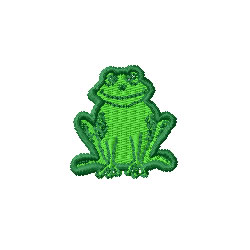 Frog Embroidery Design | EmbroideryDesigns.com