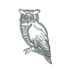 Owl Outline Embroidery Design | EmbroideryDesigns.com