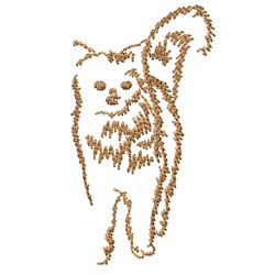 Cat Outline Embroidery Design | EmbroideryDesigns.com