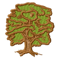 Oak Tree Embroidery Design | EmbroideryDesigns.com