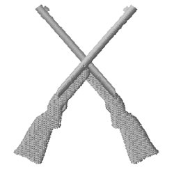 Rifle Embroidery Design | EmbroideryDesigns.com