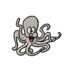 Octopus Embroidery Design | EmbroideryDesigns.com