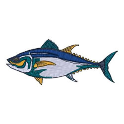 Bluefin Tuna Embroidery Design | EmbroideryDesigns.com