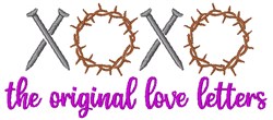Original Love Letters Embroidery Design | EmbroideryDesigns.com