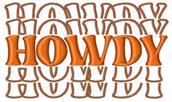 Howdy Embroidery Design | EmbroideryDesigns.com