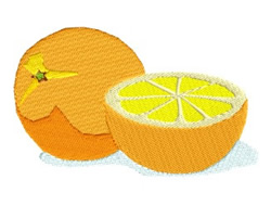 Orange Embroidery Design | EmbroideryDesigns.com