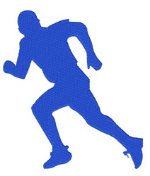 Runner Embroidery Design | EmbroideryDesigns.com