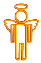 Halo Outline Embroidery Design | EmbroideryDesigns.com