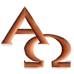 Alpha Omega Embroidery Design | EmbroideryDesigns.com