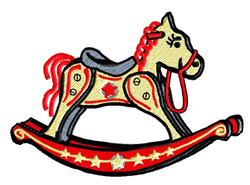 Rocking Horse Embroidery Design | EmbroideryDesigns.com