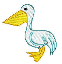 Pelican Embroidery Design | EmbroideryDesigns.com