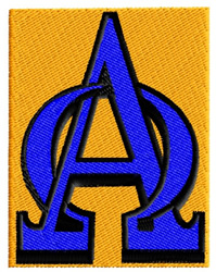 Alpha Omega Embroidery Design | EmbroideryDesigns.com