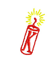 Monogram Firecracker K Embroidery Design | EmbroideryDesigns.com