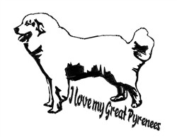 My Great Pyrenees Embroidery Design | EmbroideryDesigns.com