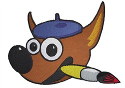 Free Wilber The GIMP Mascot Embroidery Design | EmbroideryDesigns.com