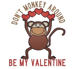 Free Dont Monkey Around Embroidery Design | EmbroideryDesigns.com