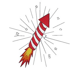 Fireworks Embroidery Design | EmbroideryDesigns.com