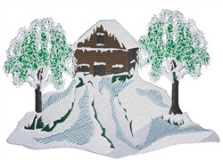 Log Cabin Embroidery Design | EmbroideryDesigns.com