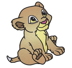 Lion Cub Embroidery Design | EmbroideryDesigns.com