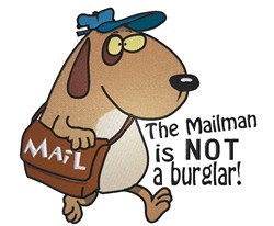 Free The Mailman Embroidery Design | EmbroideryDesigns.com