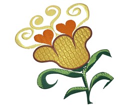 Free Heart Flower Embroidery Design | EmbroideryDesigns.com