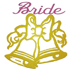 Bride Wedding Bells Embroidery Design | EmbroideryDesigns.com
