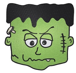 Halloween Frankenstein Embroidery Design | EmbroideryDesigns.com