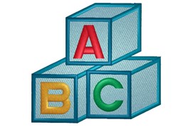 ABC Blocks Embroidery Design | EmbroideryDesigns.com