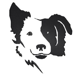 Border Collie Embroidery Design | EmbroideryDesigns.com