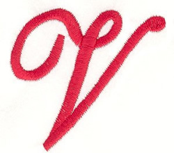 Elegant Letter V Embroidery Design | EmbroideryDesigns.com