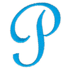Classic Monogram Letter P Embroidery Design | EmbroideryDesigns.com