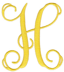 Elegant 4" H Embroidery Design | EmbroideryDesigns.com