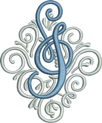 Adorn Monogram I Embroidery Design | EmbroideryDesigns.com