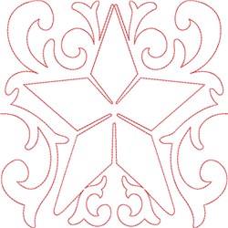 Holiday Star Block Embroidery Design | EmbroideryDesigns.com