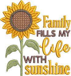 Family Fills My Life Embroidery Design | EmbroideryDesigns.com
