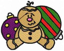 Free Ornament Gingerbread Embroidery Design | EmbroideryDesigns.com