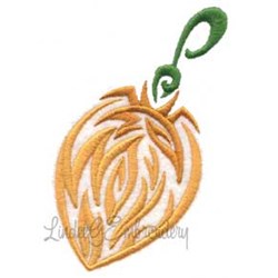 Teardrop Ornament Outline Embroidery Design | EmbroideryDesigns.com