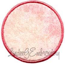 Large Applique Circle Embroidery Design | EmbroideryDesigns.com
