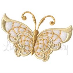 Winged Butterfly Embroidery Design | EmbroideryDesigns.com